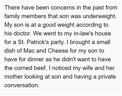 Aita For Leaving Without My Wife After She Tried Making My Son Eat