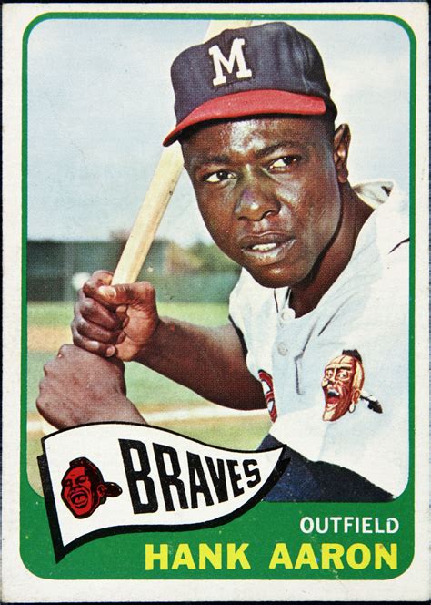 Lot Detail 1965 Hank Aaron Milwaukee Braves Topps Card 170