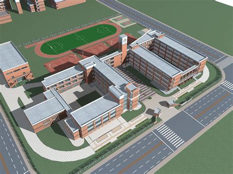 School Building 014 3d Model Max
