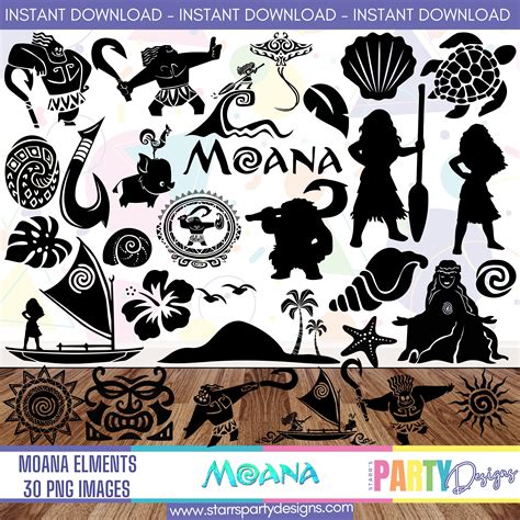 Moana Elements Png Images Starrs Party Designs