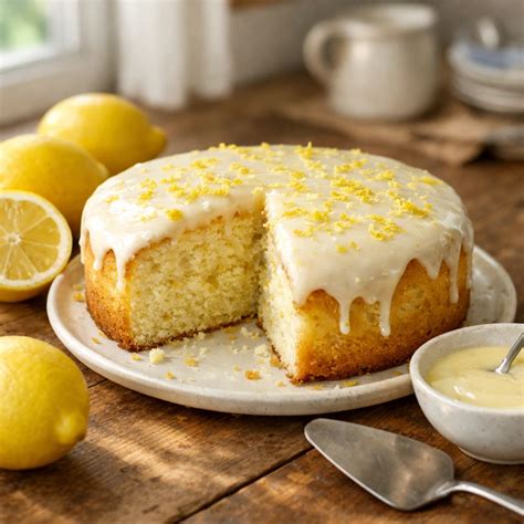 Sunshine Lemon Zest Cake Recipe Itsonlyrecipes
