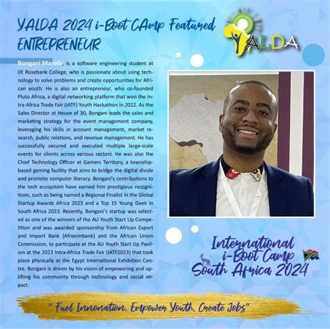 Bongani Masela On Linkedin Yaldaibootcamp2024featuredentrepreneur