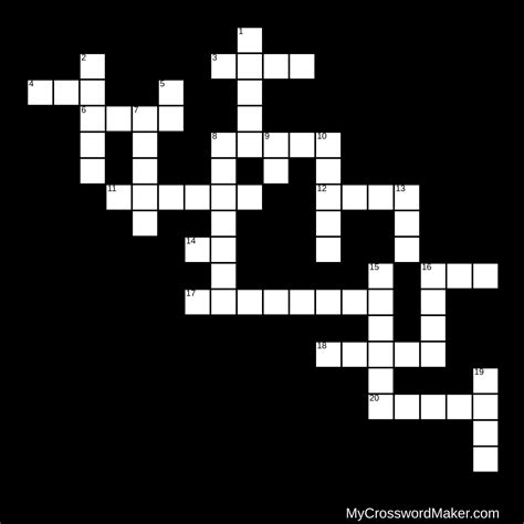 Preposiciones Crossword Puzzle