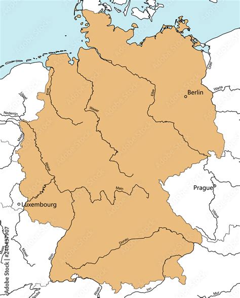 River Map Of Germany