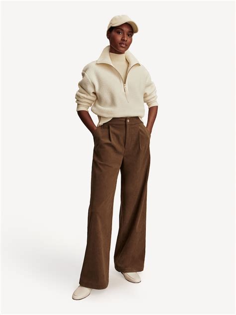 Varley Brown Rocio Wide Leg 295 Trousers Seasons