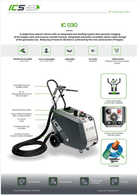 Ics Ic 030 Evo Ii Dry Ice Cleaning System Efficient Versatile