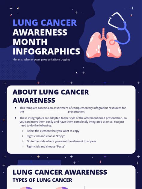 Lung Cancer Awareness Month Infographics By Slidesgo Pdf Lung