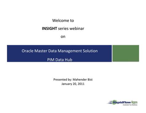 Oracle Product Mdm Pim Data Hub Pdf Databases Computer Software