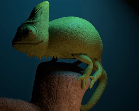 Artstation Chameleon Character