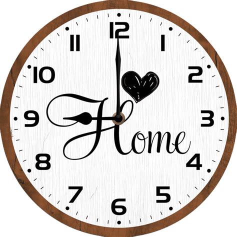Home Wall Clocks Battery Operated 10 Inches Wood Wall Clock For