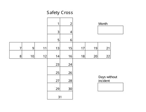 Safety Cross Template Download Printable Pdf Templateroller