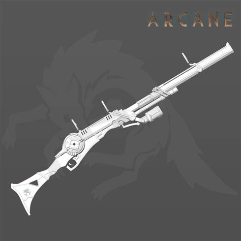 🎭 Caitlyn Rifle Arcane Season 2 League Of Legends Enforcer Teaser 3d