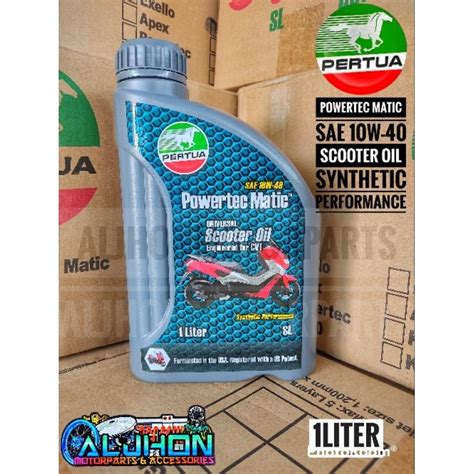 Pertua Powertec Matic 1l Synthetic Performance Scooter Oil Sae 10w40