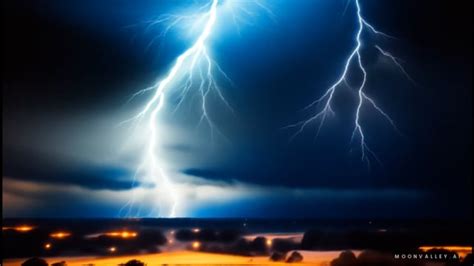 Lightning Strikes Visual Effects Storm Visuals Free Stock Video