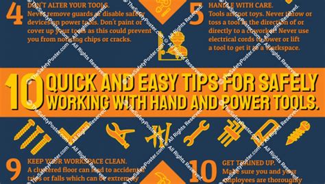 10 Tips For Safely Working With Hand And Power Tools Safety Tips 10