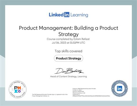 Eslam Refaat On Linkedin Certificate Of Completion