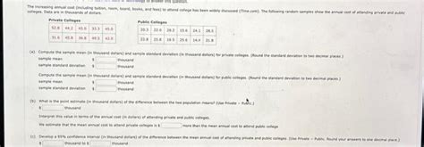 Solved Collepes Duta Are In Theusatat Of Dollam Sample