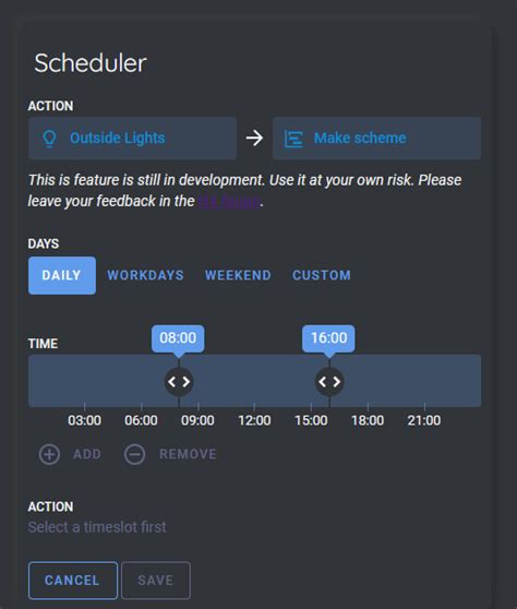 Scheduler Cardcustom Component Dashboards And Frontend Home