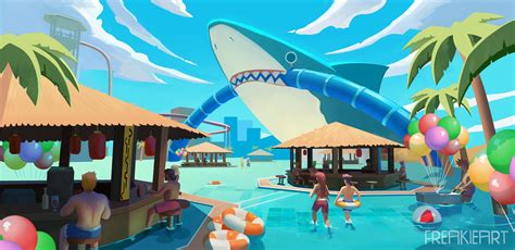 Artstation Personal Project Water Park