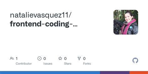 Github Natalievasquez Frontend Coding Challenge