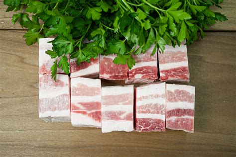 Cubed Rind Off Pork Belly Davy Jones Quality Meats