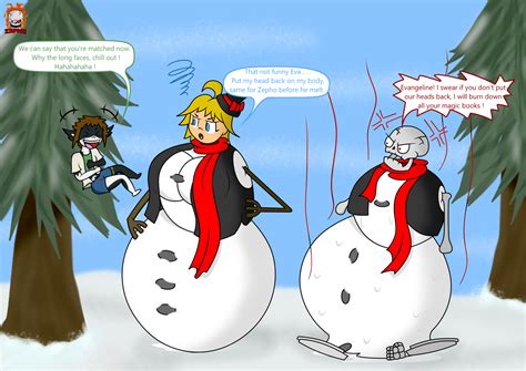 Snowman Couple By Zephoriax On Deviantart