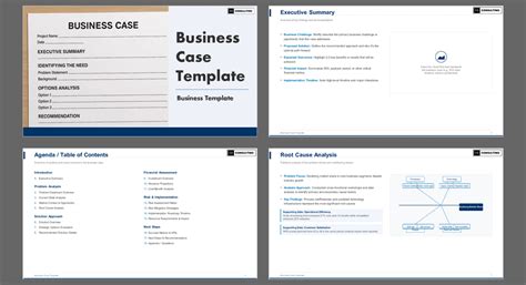 Business Case Template Ppt Template Slide Deck