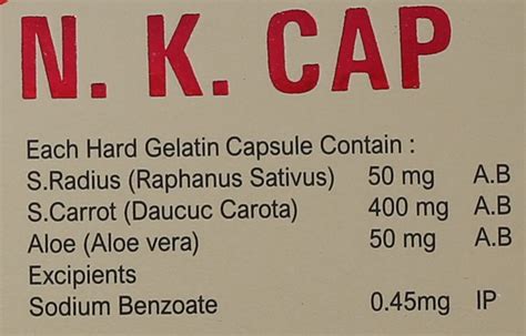 N K Capsule Alu Alu 1 X 6 Kumar Products