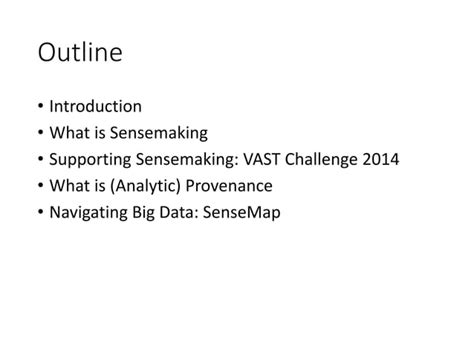 Making Sense Of Big Data Visual Analytics And Provenance Ppt