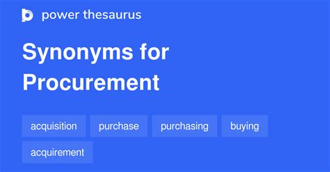 Procurement Synonyms 537 Similar Words And Phrases