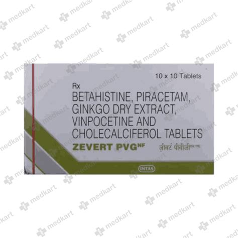 Zevert Pvg Tablet 10s Price Composition And Generic Alternatives Medkart
