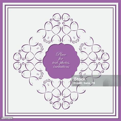 레이스 프레임 정사각형 모양 용지를 잘라냅니다 벡터 그림입니다 0명에 대한 스톡 벡터 아트 및 기타 이미지 0명 레이스 벡터 Istock