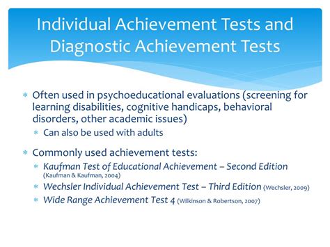 Ppt Assessing Achievement And Aptitude Applications For Counseling