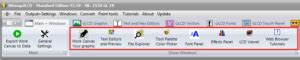 Bitmap LCD Appearance Windows And Styles Bitmap LCD Software Tool
