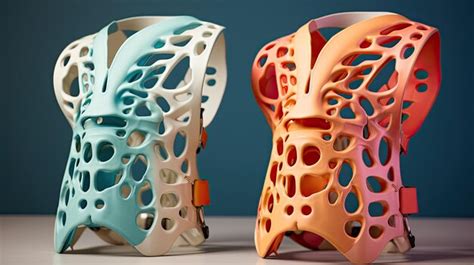 Premium Photo 3d Printed Personalized Spinal Braces Solid Color