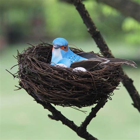 Artificial Bird Nest Set 1 Set Lightweight Simulation Bird Nest Home Decor For Courtyard