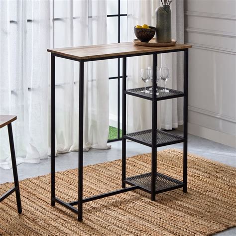 Buy Vendra Urban 1 2 Solid Wood Bar Table Set With 2 Stools Online In