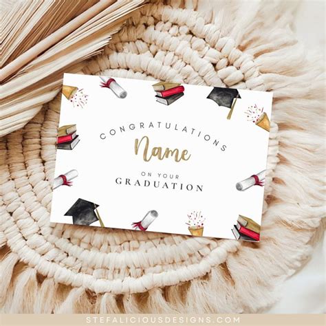 Graduation Card Congratulations On Your Graduation Card Personalized