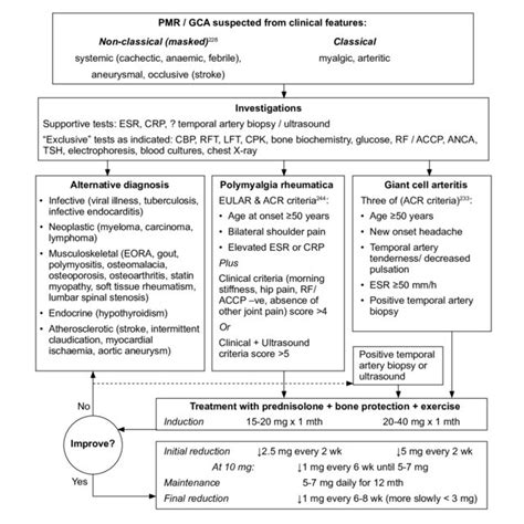 6 Management Algorithm For Diagnosis And Treatment Of Pmr Gca In Download Scientific Diagram