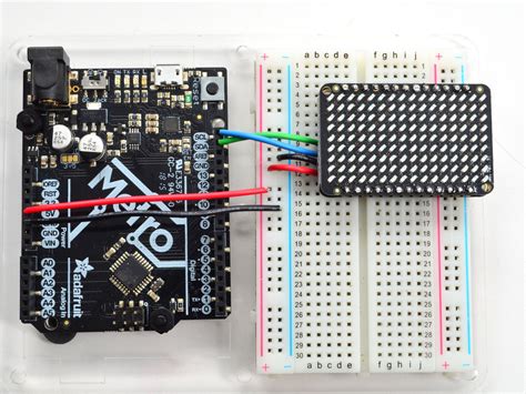 arduino wiring and test is31fl3731 16x9 charlieplexed pwm led driver