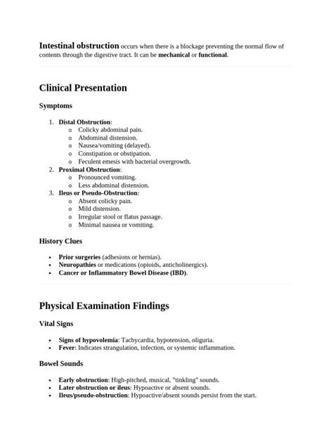 Intestinal Obstruction Occurs When There Is A Blockage Preventing The