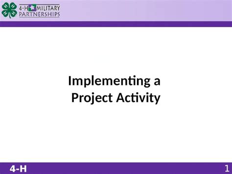 Pptx Implementing A Project Activity Implementing A Project Activity