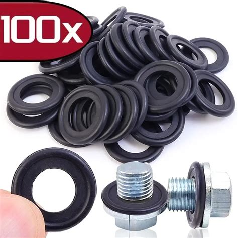 Car Oil Pan Drain Screw Gasket Rubber M12m14 Oil Drain Plug Gasket