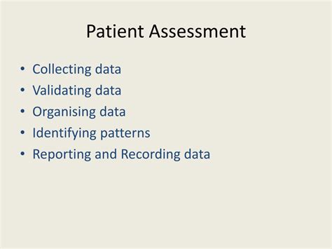 Ppt Patient Assessment Powerpoint Presentation Free Download Id