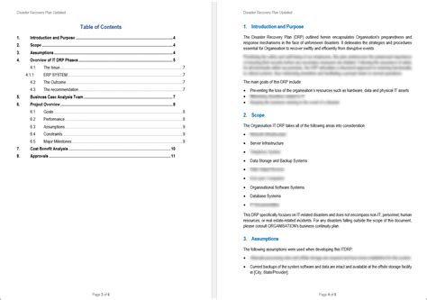 Business Resilience Framework Itsm Docs Itsm Documents And Templates