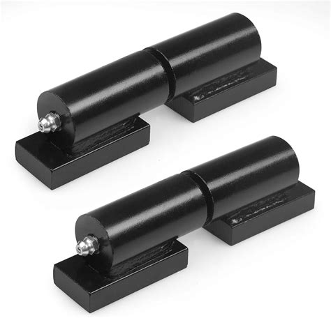 Ilyapa Heavy Duty Barrel Hinges 2 Pack 5 Inch Black Weld