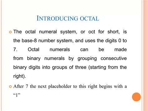 Octal Encoding Pptx