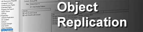 Object Replication Nettools