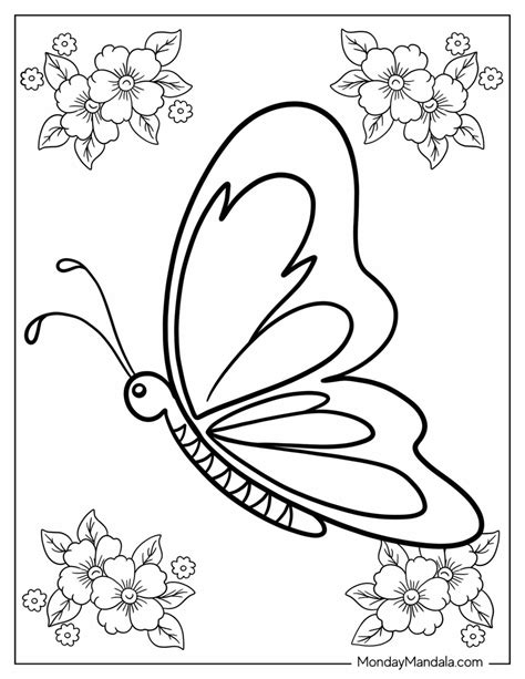 62 Butterfly Coloring Pages Free Pdf Printables