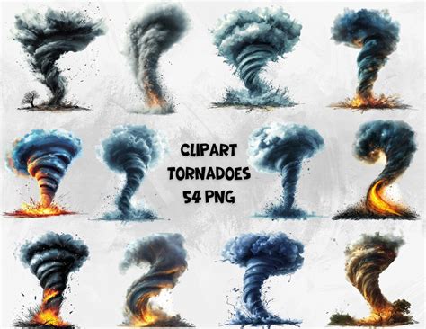 Clipart Tornadoes Artisitc Storm Illustrations Unique Decor